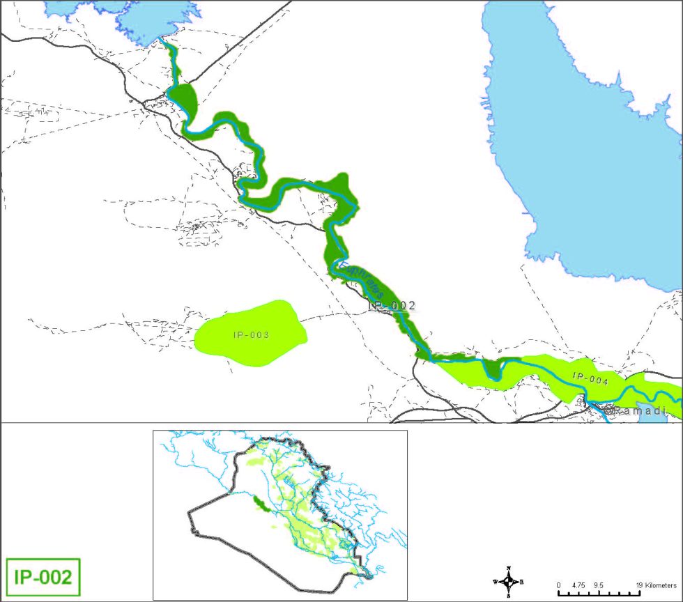 Small farms from the Haditha dam up to the boundary of the Ramadi ...